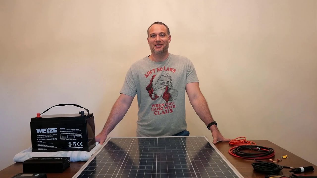 How To Build A Basic Home Solar Panel System - YouTube