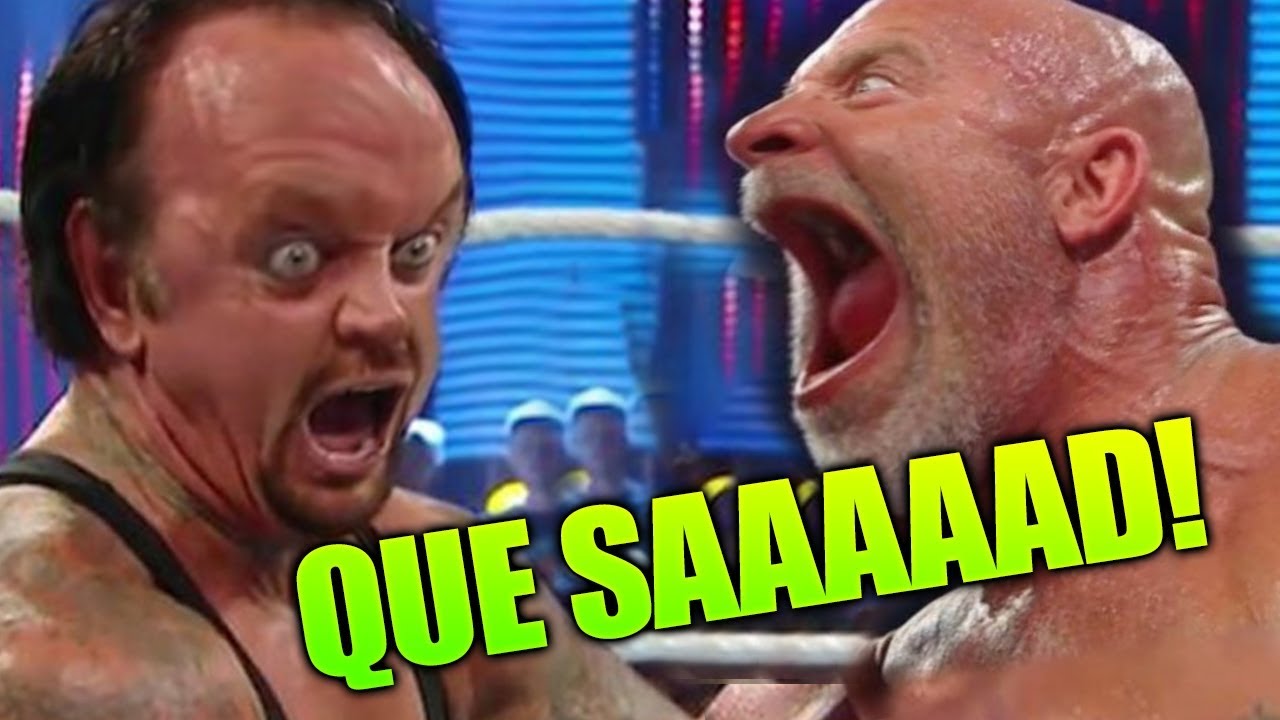 QUE SAD! WWE Undertaker Vs Goldberga SALE MAL! - Komiload1 - YouTube