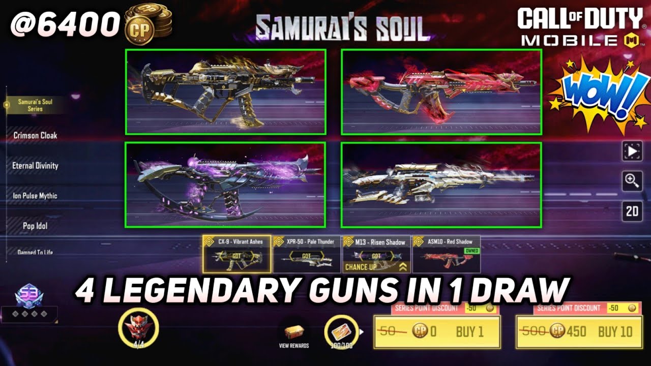 Buying full Samurai's Soul Series Lucky Draw CODM - YouTube