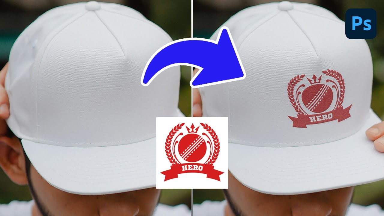 How to Place a Logo on a Hat to Look REALISTIC | Photoshop Tutorial ...