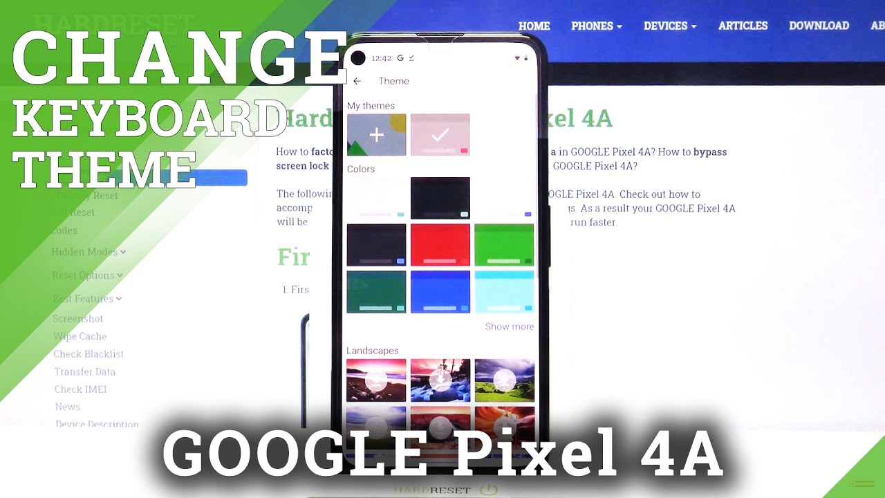How to Customize Keyboard Theme on GOOGLE Pixel 4A – Keyboard ...