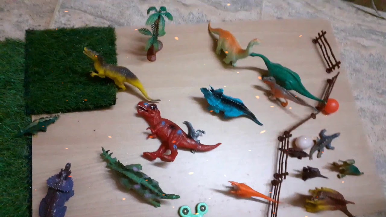 Dinosaurs collection for my son - YouTube