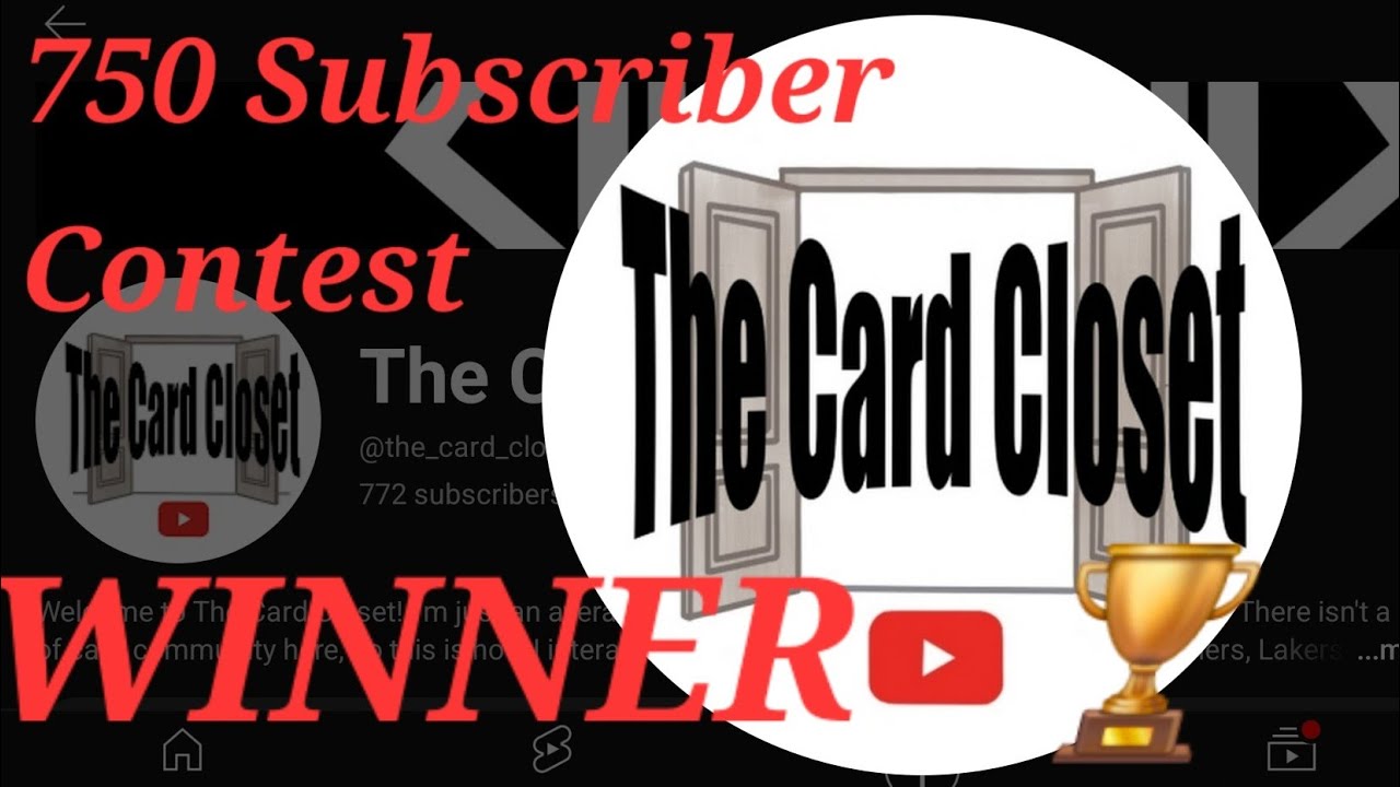 The WINNER of the 750 Subscriber Contest is.... - YouTube