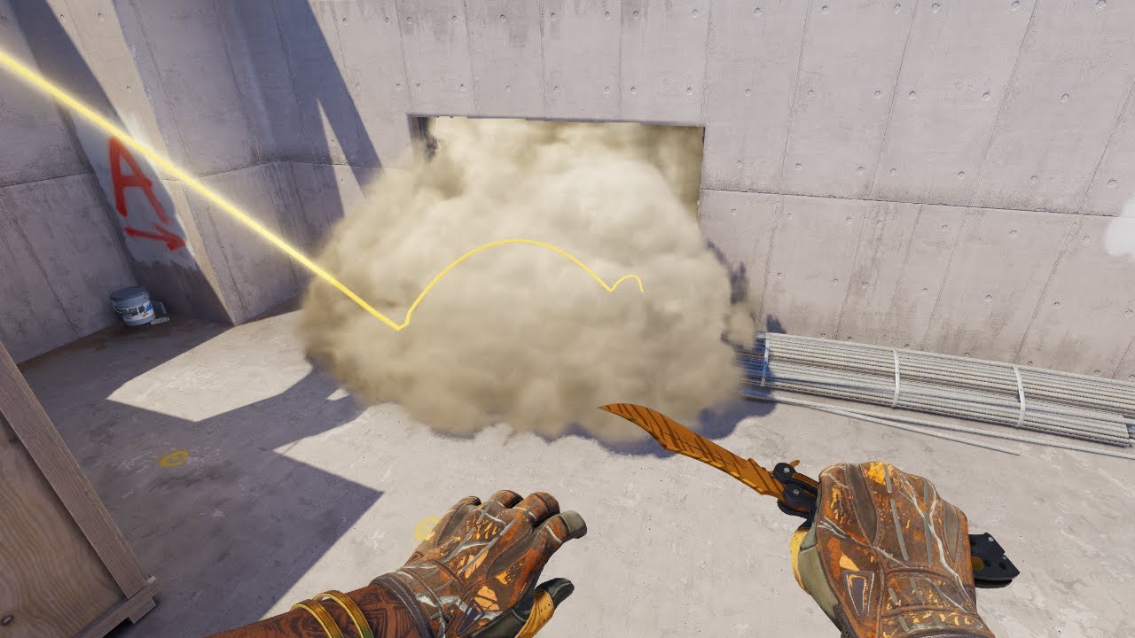 CS2 | New Vertigo Elevator Smoke Lineup From T - YouTube