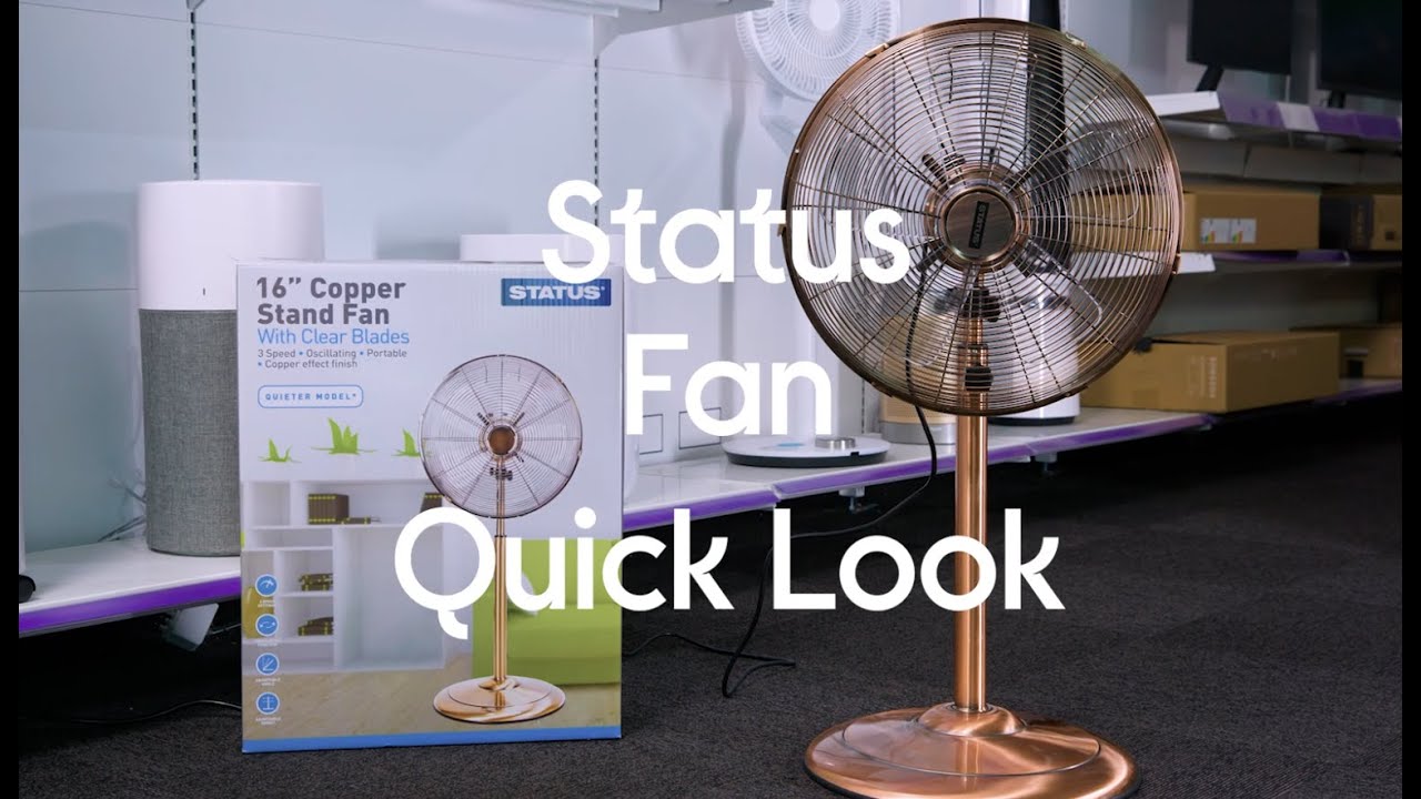 STATUS 16" Pedestal Fan - Quick Look - YouTube