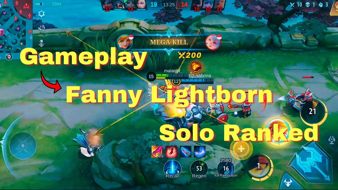 Gameplay Fanny Lightborn Solo Ranked | Mobile Legends - YouTube