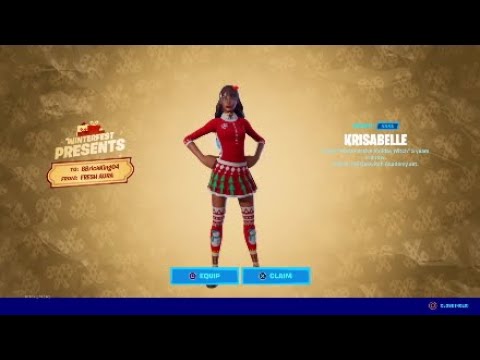 Fortnite Winterfest day 14 Skin Krisabella - YouTube