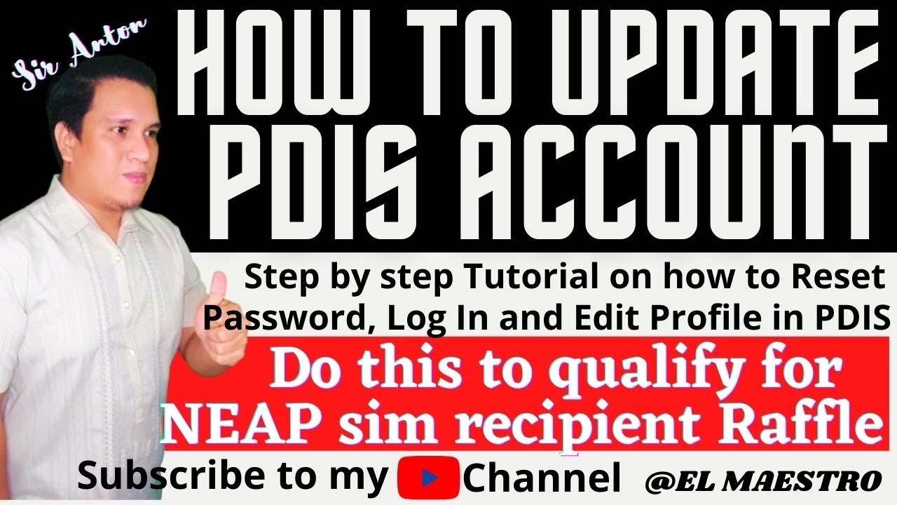 HOW TO UPDATE PDIS ACCOUNT - YouTube