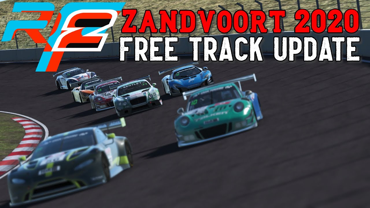 rFactor 2's New 2020 Zandvoort Layout - 8 Lap Race Gameplay - YouTube