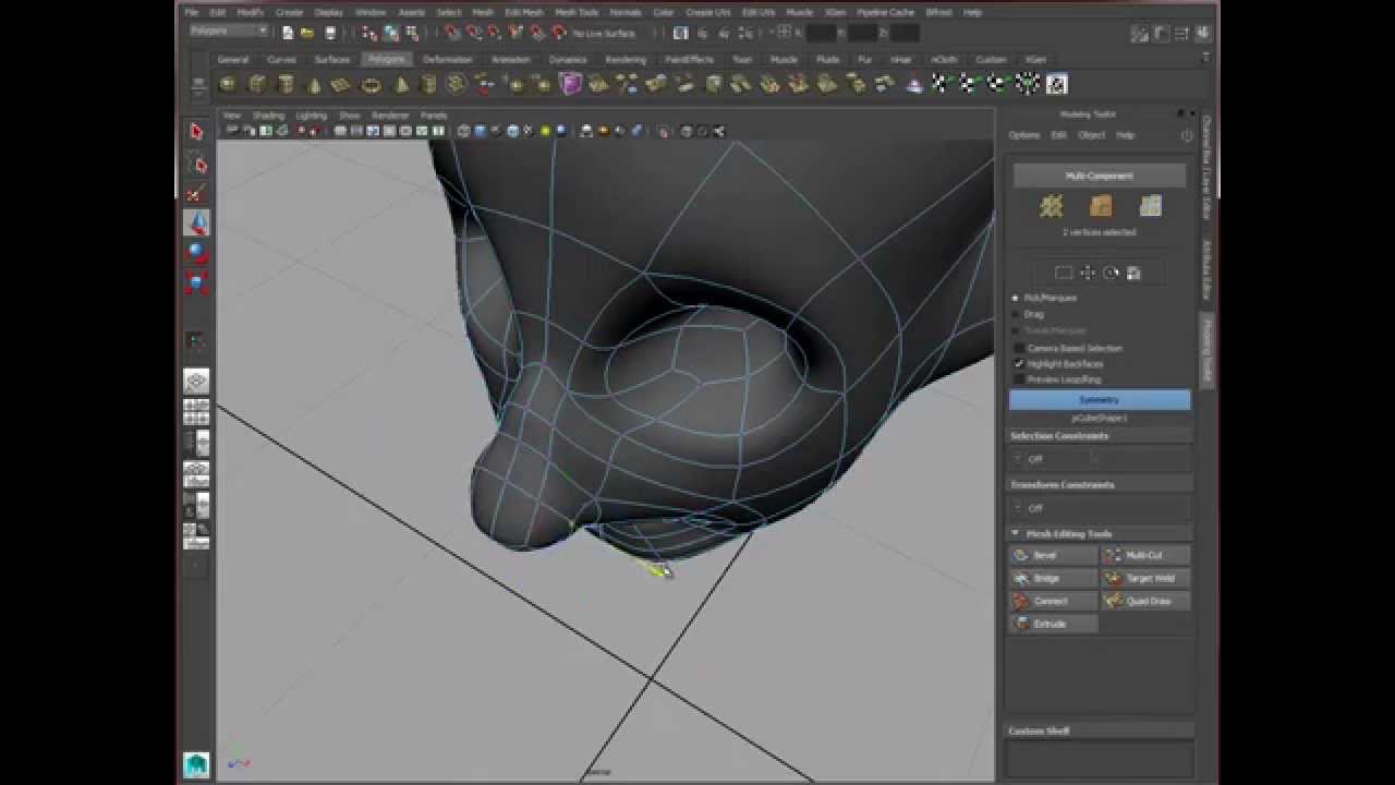 Maya Modeling Head 2 - YouTube