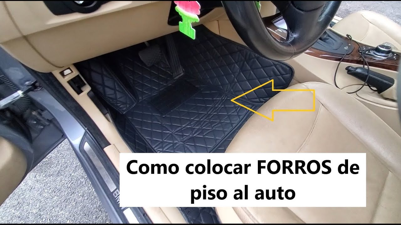 Como colocar FORROS de piso al autos - YouTube