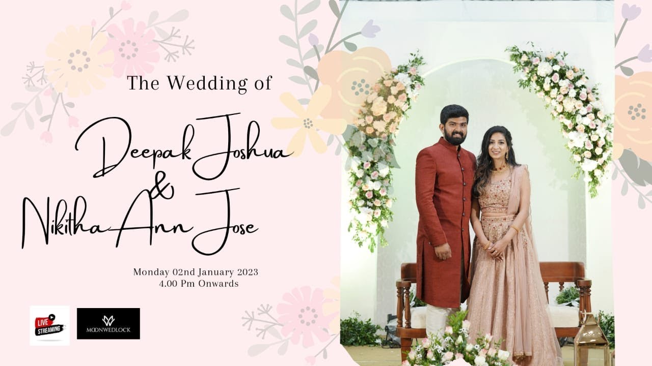 Deepak Joshua & ] Nikitha Ann Jose Wedding Live Streaming - YouTube