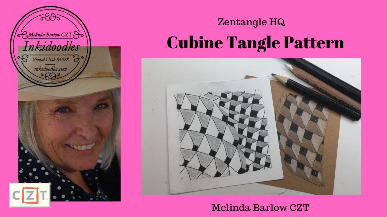 Cubine Tangle Art Lesson #454 - YouTube