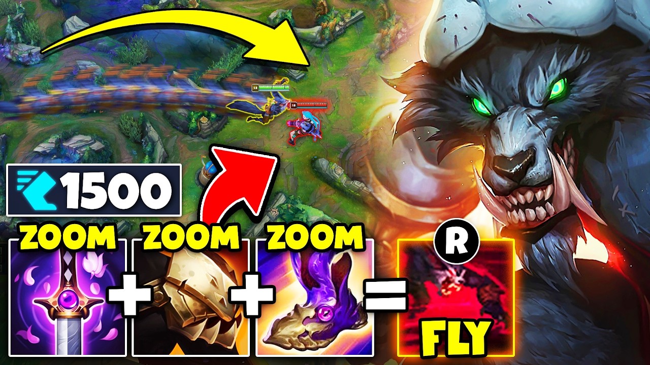 Warwick but I can literally FLY across the map with ult... (ULTIMATE ...