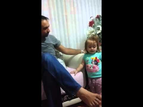 baba kızın tatlı atışması