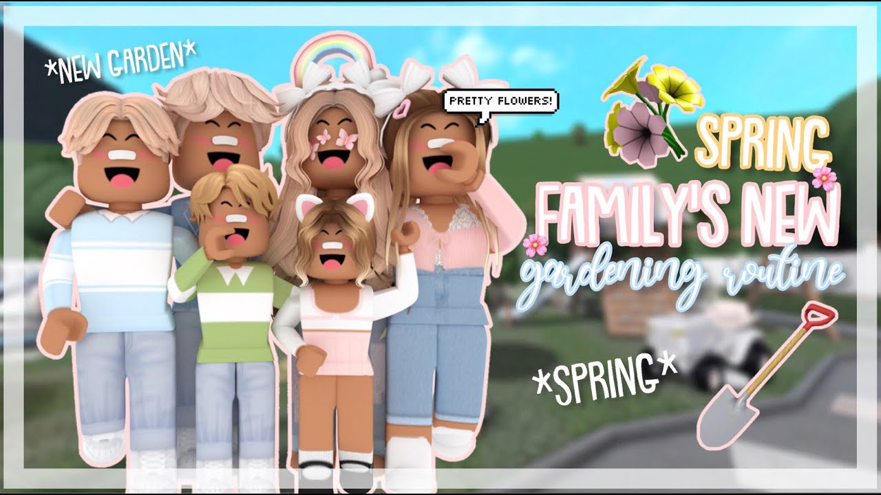 Family Spring GARDENING ROUTINE! *BIG CHANGES!* Roblox Bloxburg ...