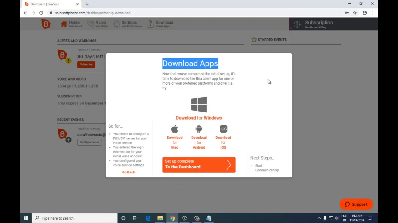 Bria Solo Softphone Installation and Configuration - YouTube