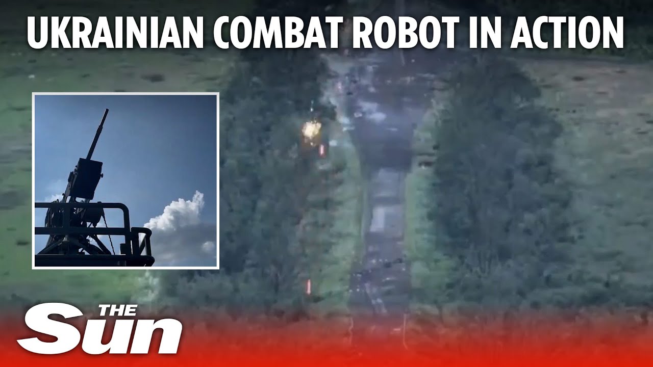 Ukrainian wheeled combat robot Ironclad destroys Russian positions ...