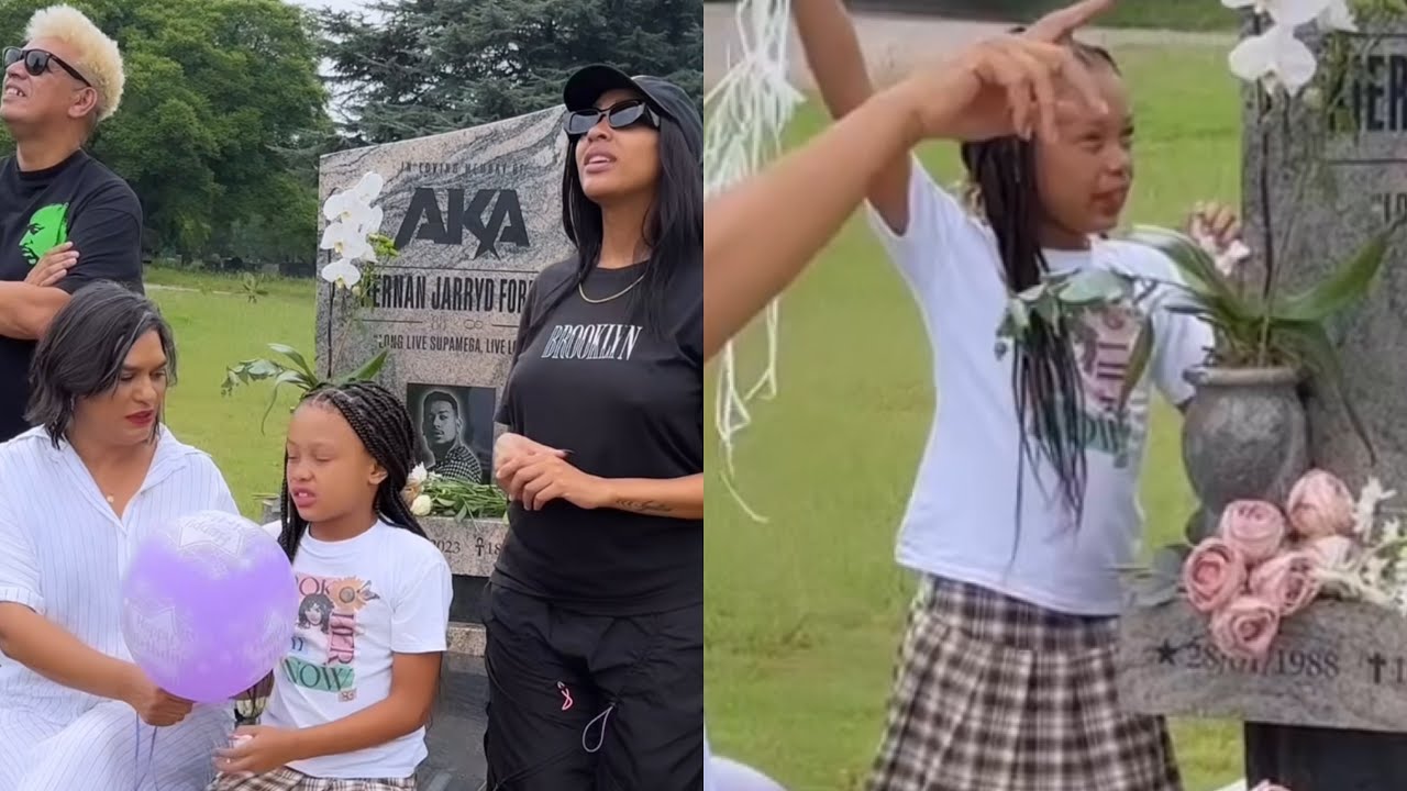 Kairo Forbes celebrates her father AKA’s birthday at the grave ,Nadia ...