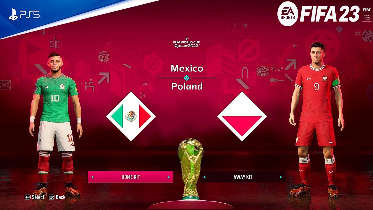 FIFA 23 - Mexico vs Poland | FIFA World Cup Qatar 2022 Group Stage ...