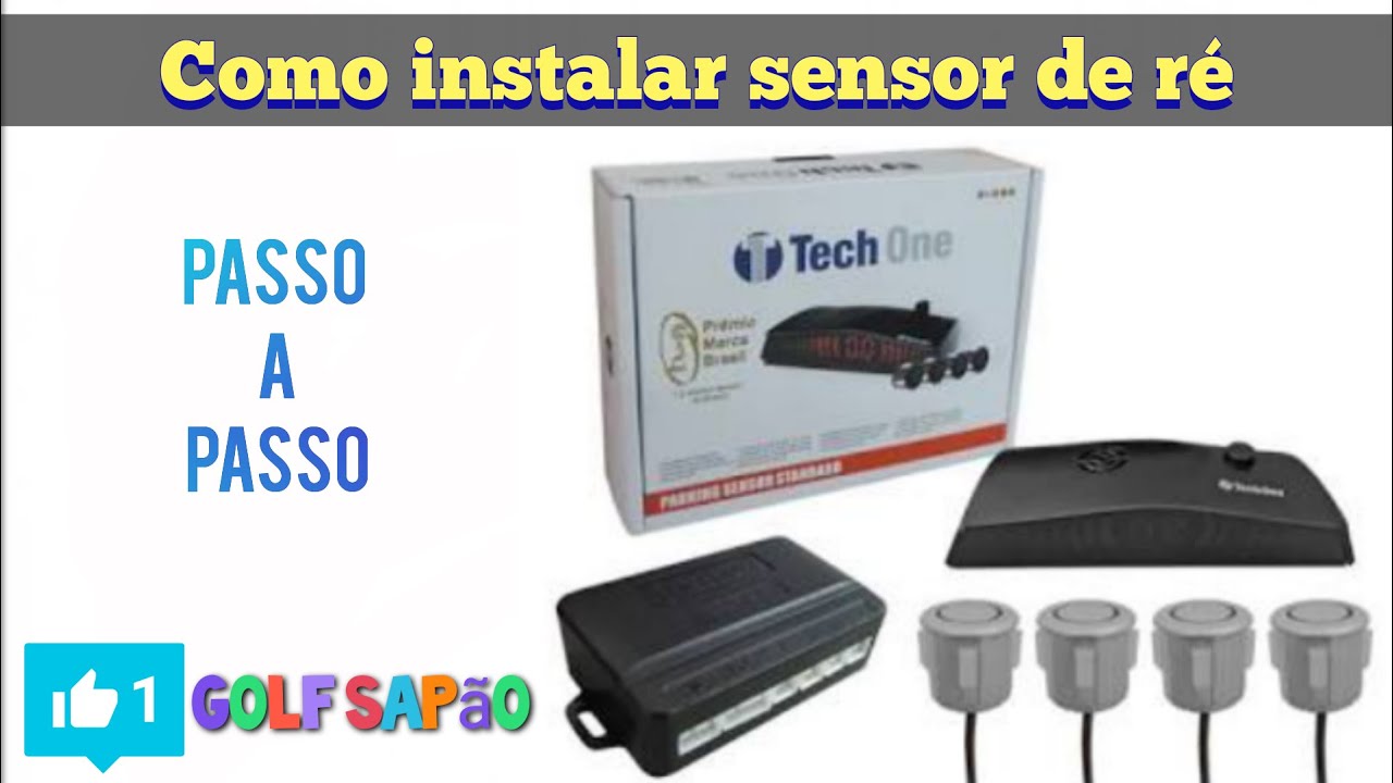 CoMo instalar sensor de estacionamento "rè" passo a passo completo ...