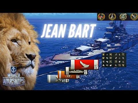 WOWS JEAN BART Battleship / MÜKEMMEL MAÇ 💯 /World Of Warships 2021