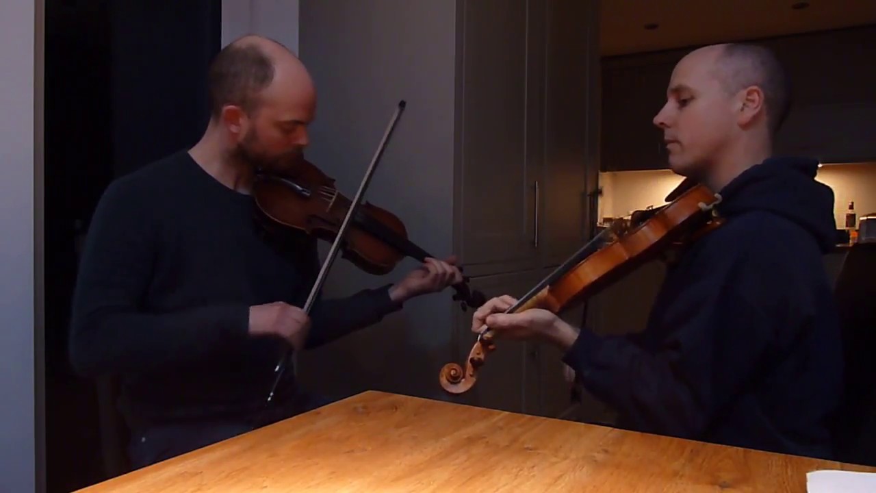 "Bull at the Wagon" tune on twin fiddles - YouTube