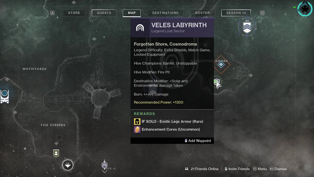 VELES LABYRINTH | Solo Legend Lost Sector Guide For All Class - Part 2 ...