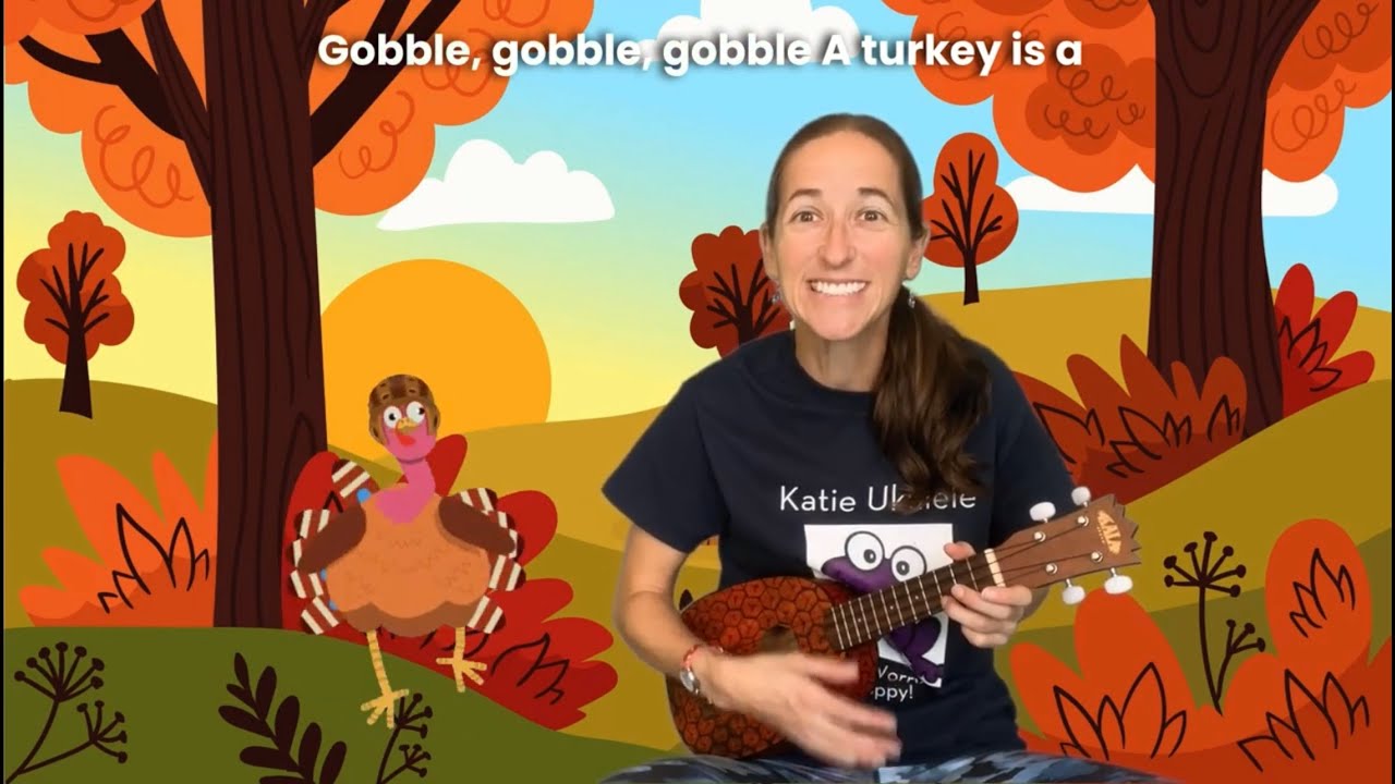 A Turkey Is a Funny Bird By Katie Ukulele - YouTube
