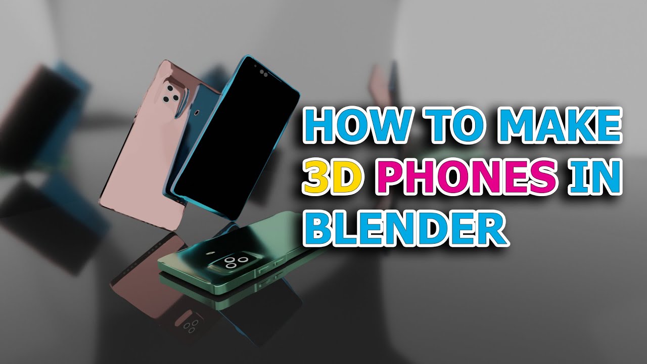 How do they make Phone design in 3D | Low poly example in Blender - YouTube