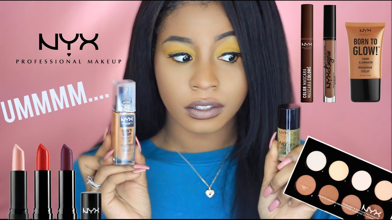 FULL FACE NYX COSMETICS | ONE BRAND MAKE UP TUTORIAL - YouTube