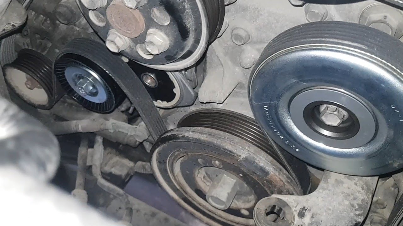 lexus ls460 drive belt replacement - YouTube