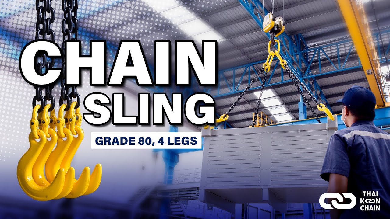 4 Legs Chain Sling for Lifting | THAIKOON CHAIN - YouTube