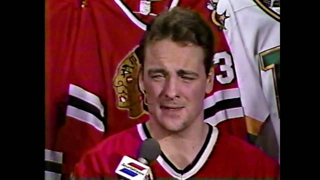 Steve Ludzik Blackhawks Interview Dec. 16, 1987 - YouTube