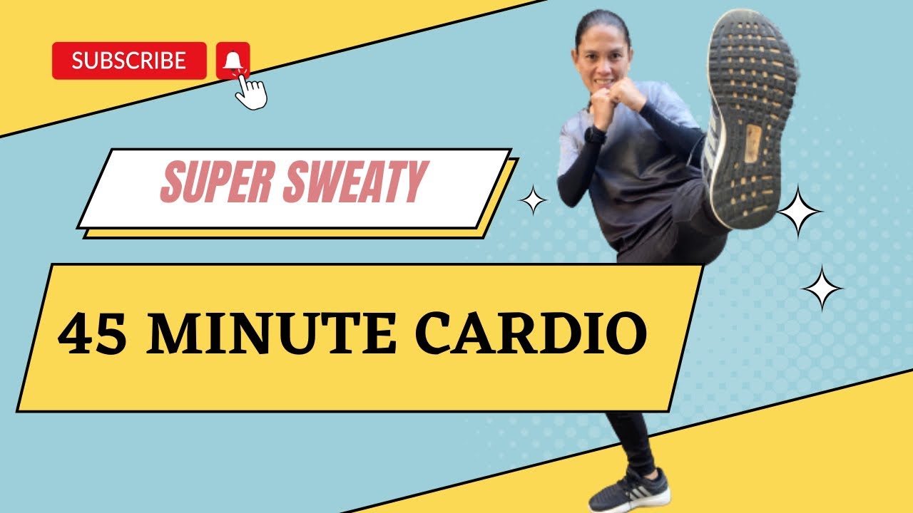 45 MIN super sweaty no equipment TAEBO CARDIO WORKOUT - YouTube