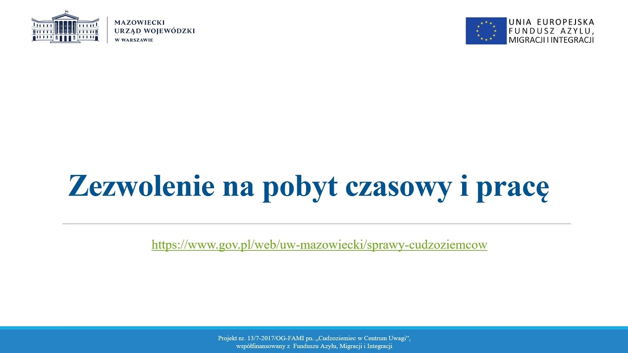 Zezwolenie na pobyt czasowy i pracę - YouTube