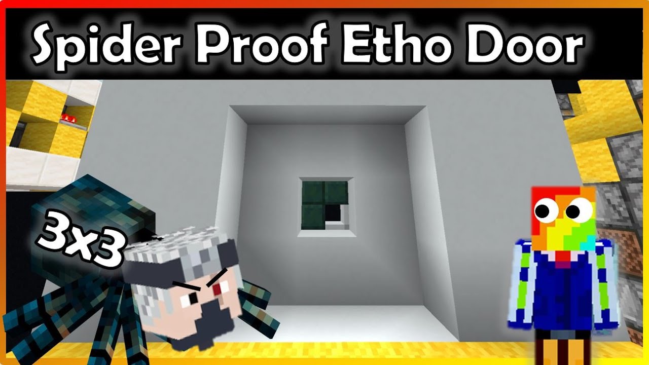Cave Spider Proof Ethoslab Door 3x3 (Minecraft 1.18) - YouTube