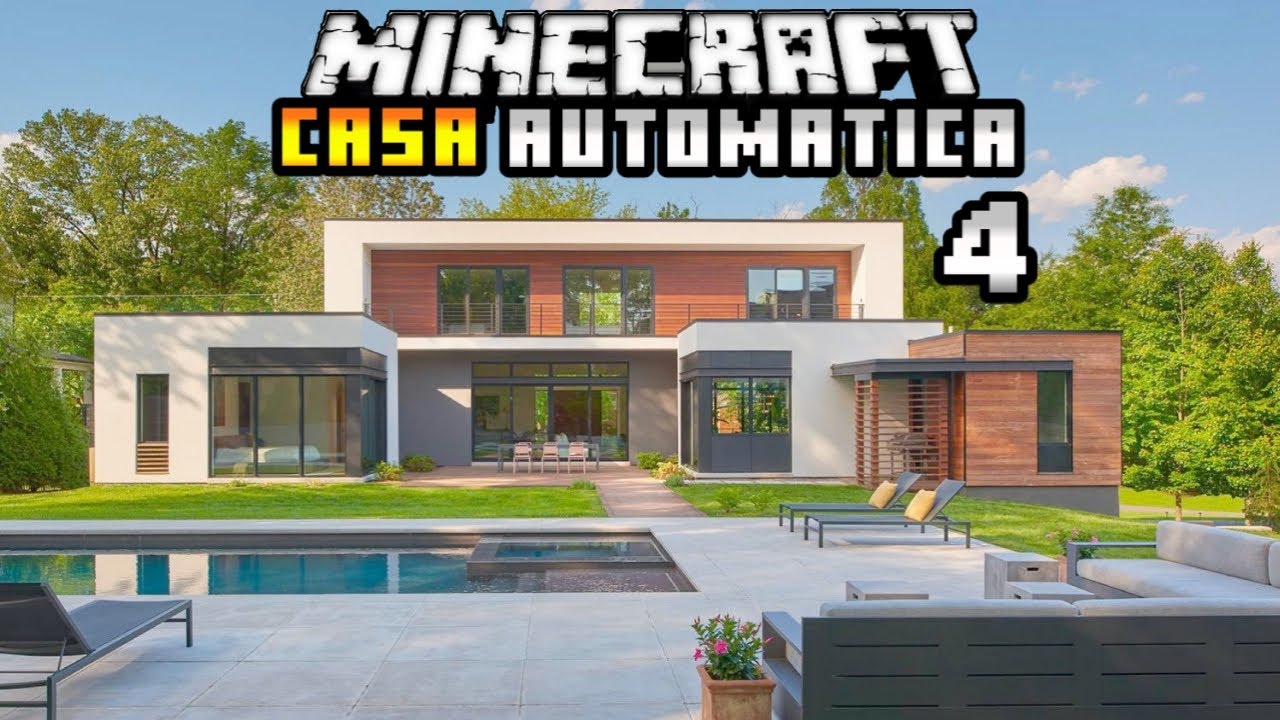 CASA AUTOMÁTICA Y MODERNA EN MINECRAFT PE 1.21!! - Mapa de Minecraft PE ...