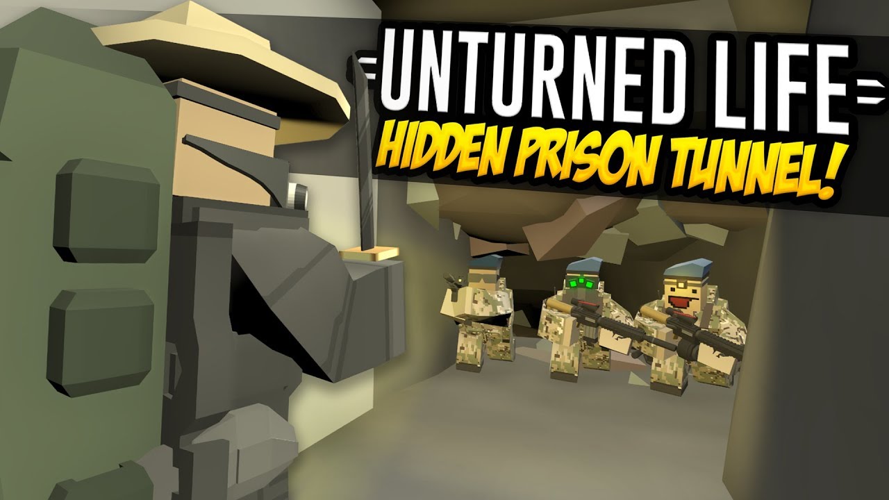 HIDDEN PRISON TUNNEL - Unturned Life Roleplay #433 - YouTube