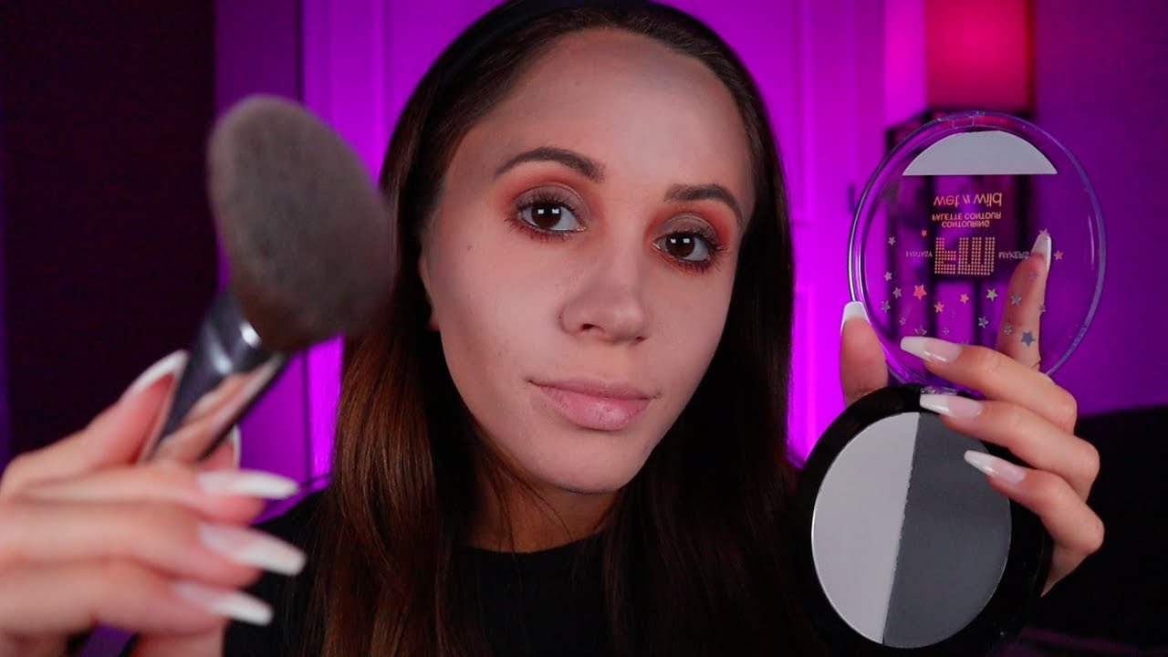 ASMR / Bestfriend Does Your Makeup For a Halloween Party - YouTube
