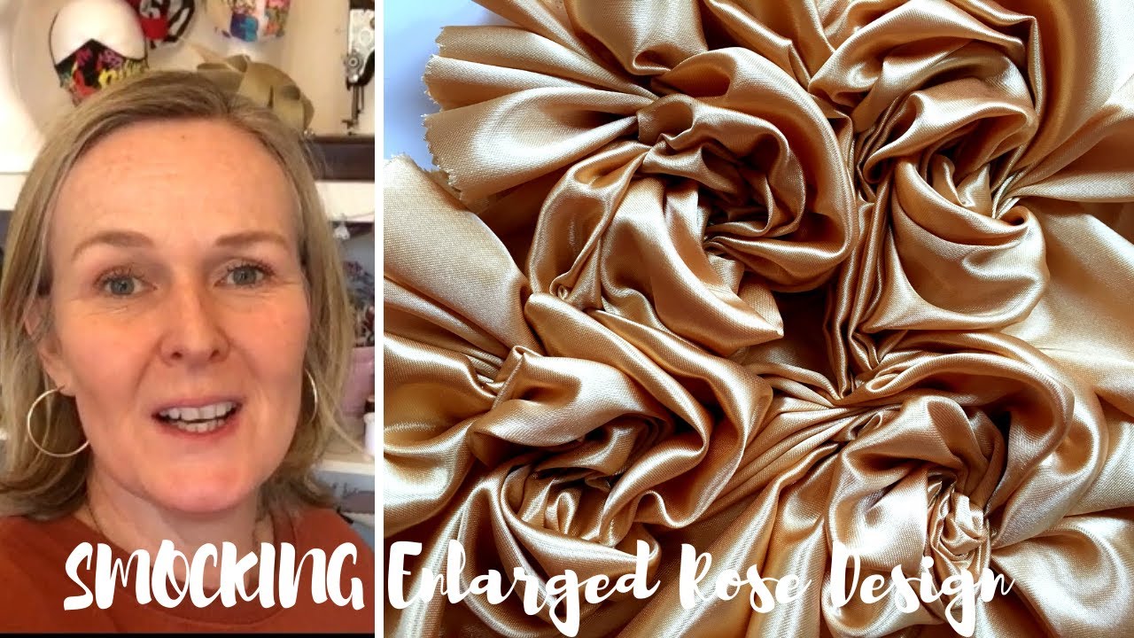 ROSE SMOCKING Design | Fabric Manipulation technique | Didsbury Art ...