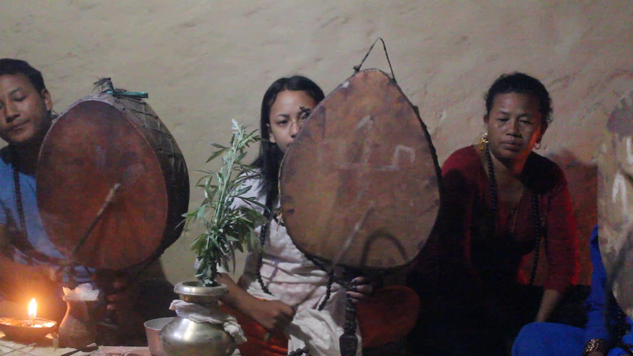 temal kavre tamang bonbo shaman festival - YouTube
