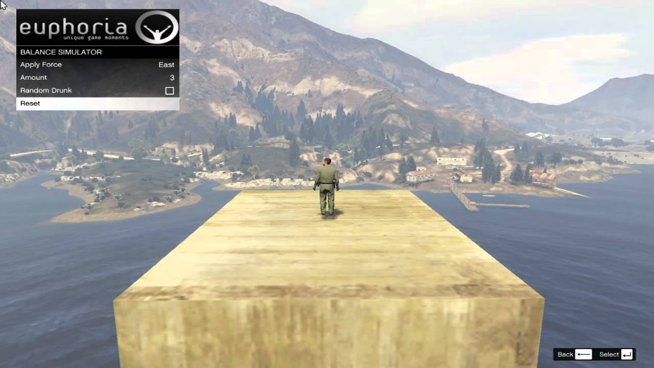 GTA V - Euphoria Physics Engine Simulator 1.0 Mod - YouTube