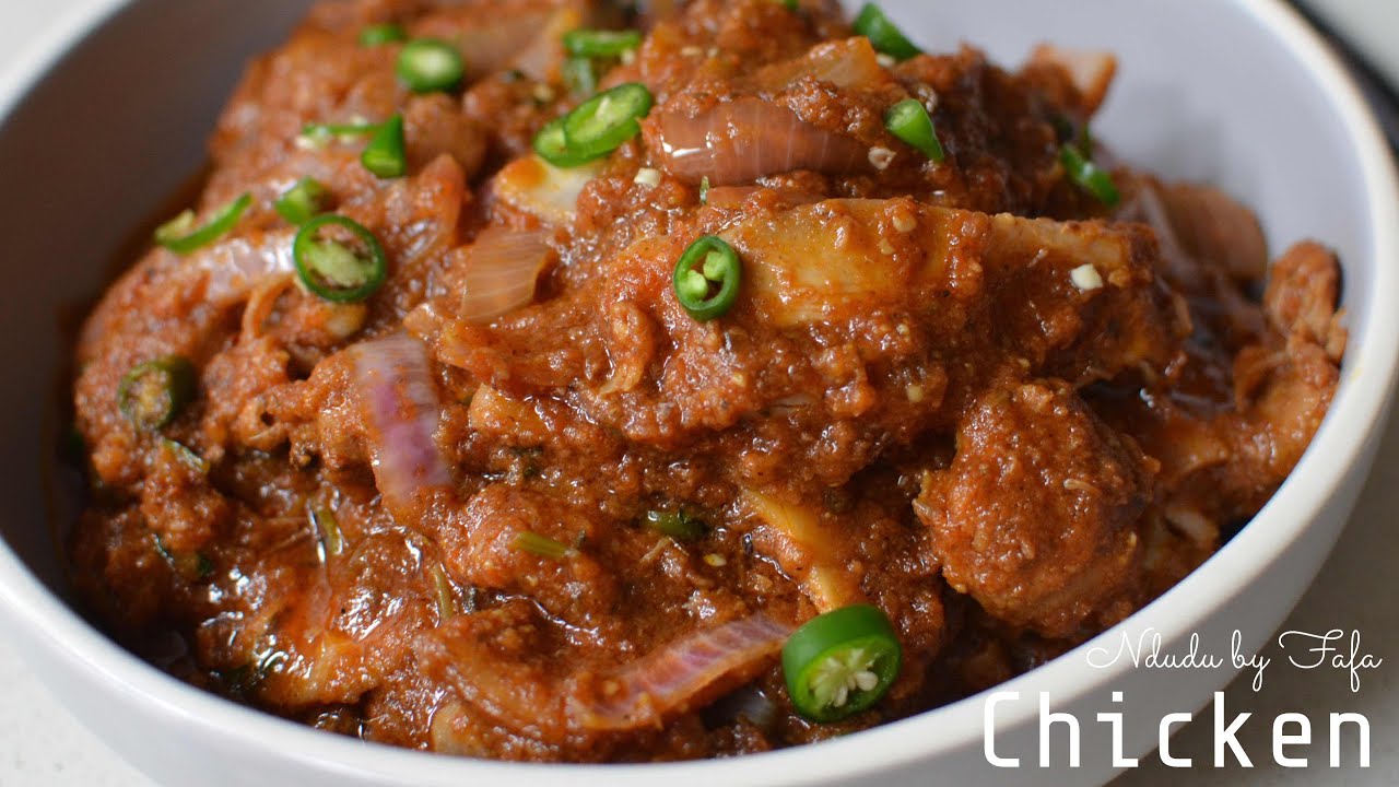 Easy KARAHI INSPIRED CHICKEN STEW RECIPE ️ Ndudu by Fafa - YouTube