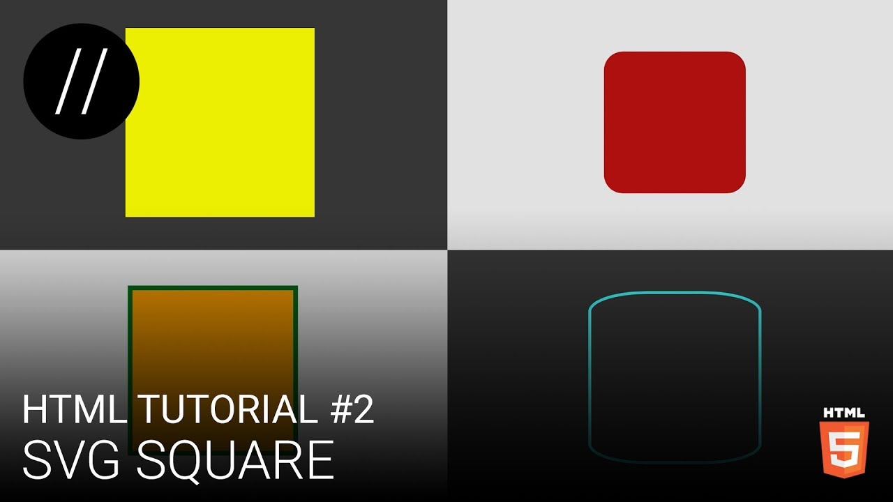 HTML Tutorial #2 — SVG Square [UP/TO/DATE] - YouTube