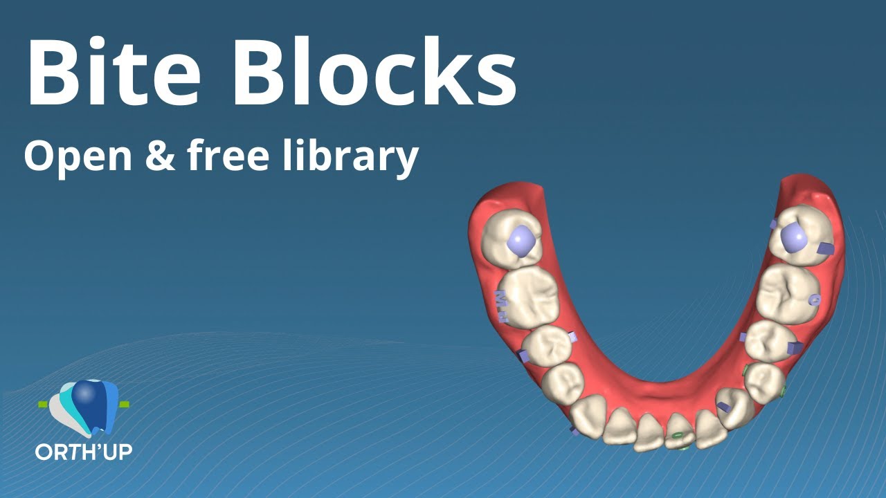 Bite Blocks | ORTH'UP Clear Aligners CAD Software - YouTube