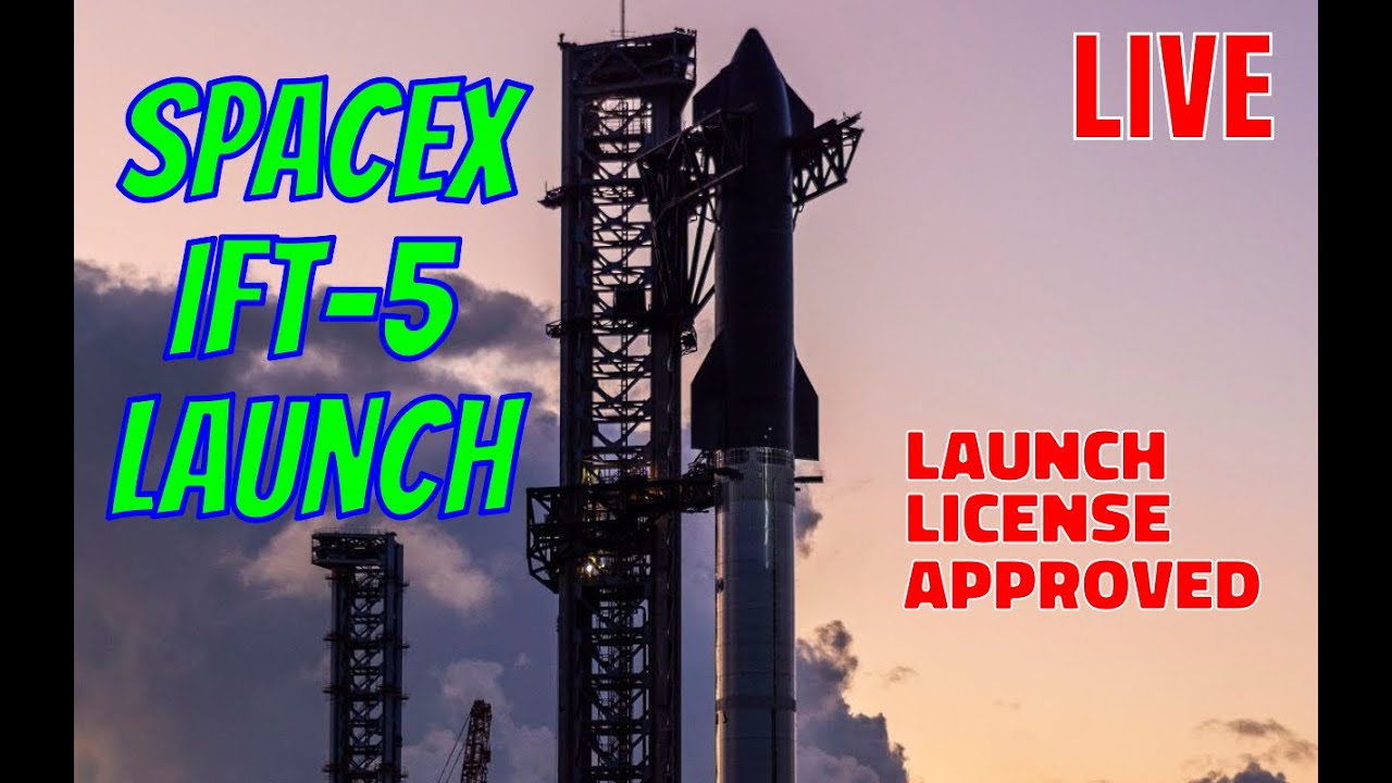 LIVE - SpaceX Launches IFT-5 - Catch Time???? - YouTube