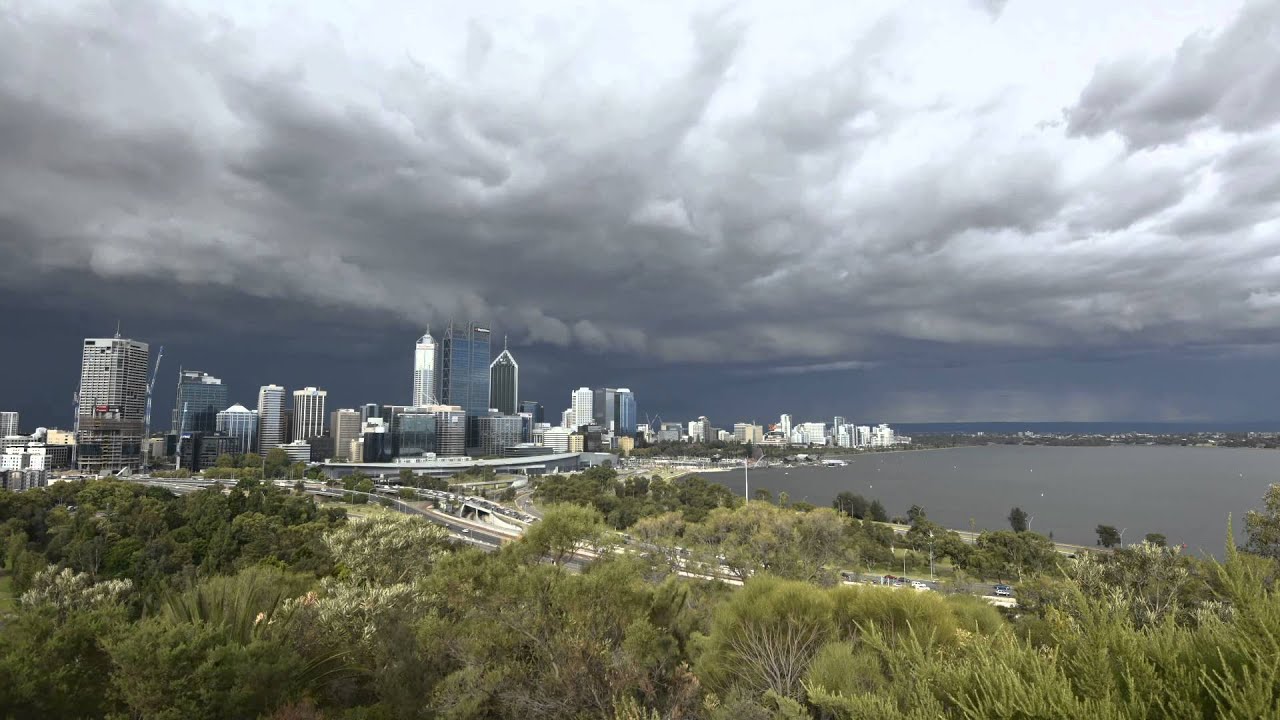 Perth City Storm timelapse - YouTube