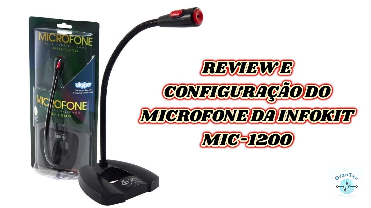 REVIEW MICROFONE INFOKIT MIC-1200 - TESTE e CONFIGURAÇÃO - YouTube