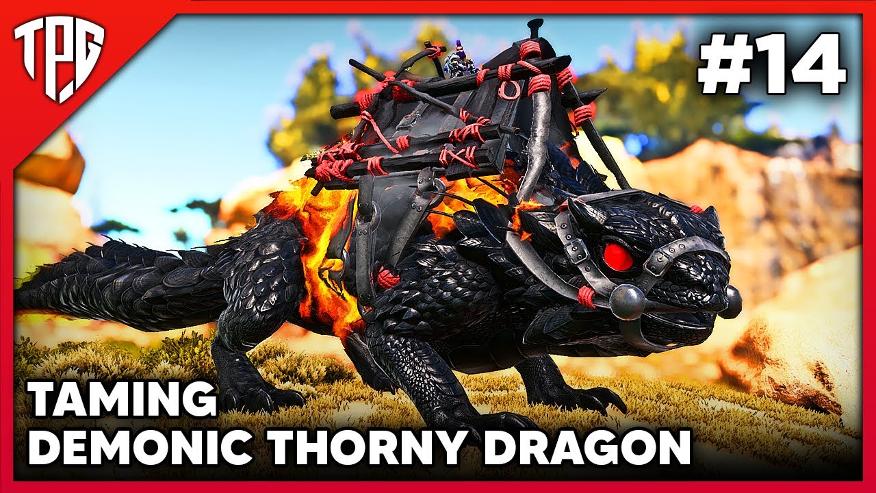 ArkSurvivalEvolved | Taming Demonic Thorny Dragon | ARK Primal Fear ...